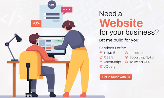 Do custom website development, full stack, front end backend developer by U_f36de8902ebf | Fiverr