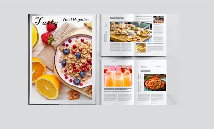 Design modern fashion magazine, magazine cover, layout, booklet by ...