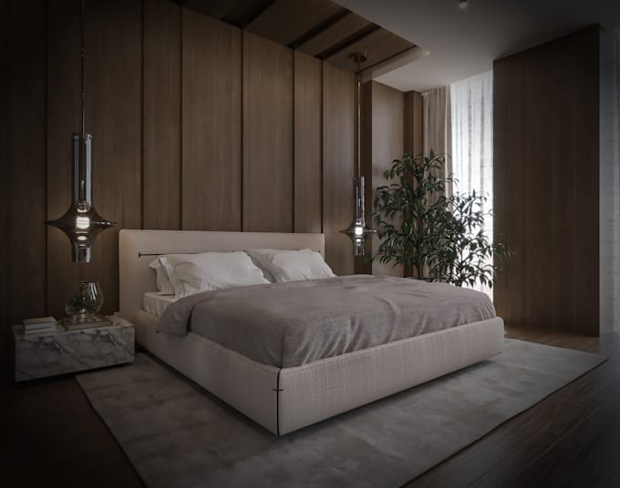 Design and render interior spaces by Rosinashoukry | Fiverr