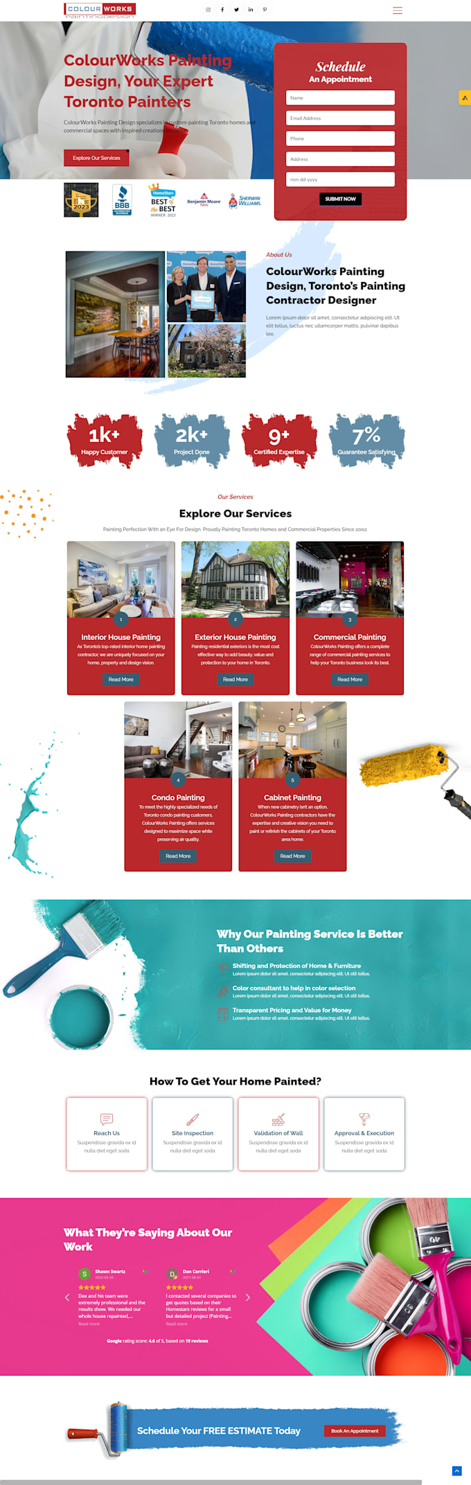Design elementor wordpress landing page for your business by Tahirk418 ...