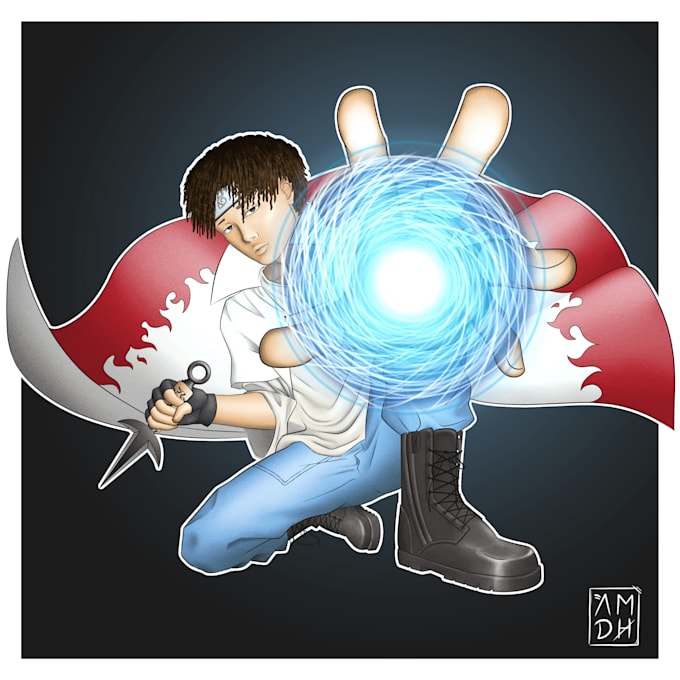 Draw your anime character, fan art, oc, etc by Amadeho | Fiverr