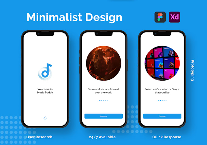 Design modern mobile app uiux in figma or adobe xd by Maasum1 | Fiverr