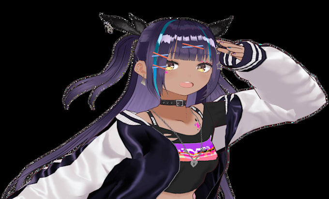Create 3d custom vr avatar, vrchat avatar, vtuber model for vroid by ...