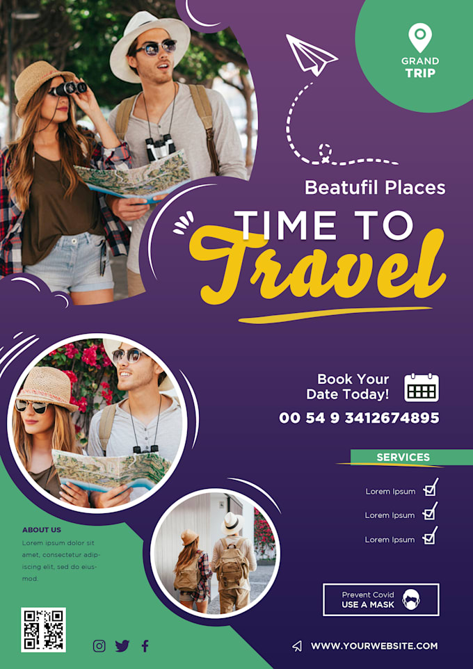 Design outstanding poster design print ready by Zarlishhfatima | Fiverr