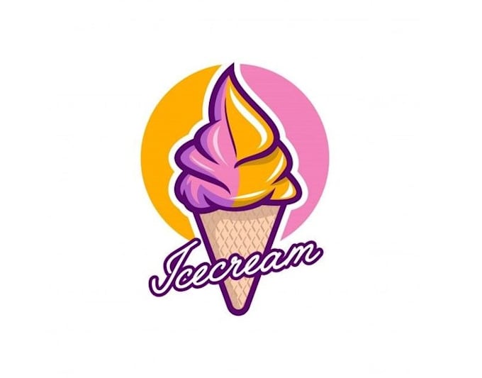 Design unique ice cream logo by Branimira_deben | Fiverr