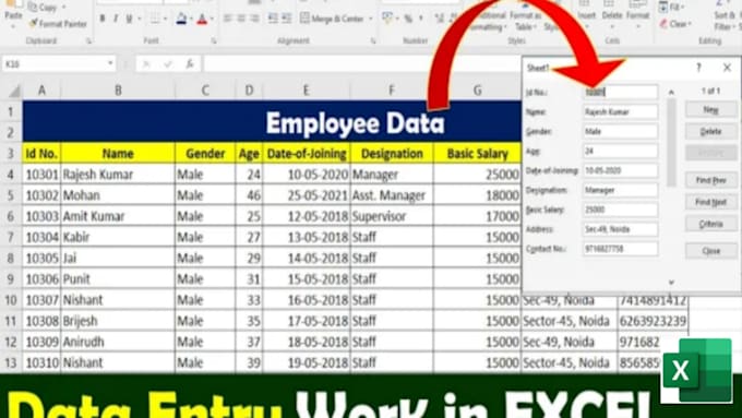 Do proper data entry, copy paste, resume writing, typing, excel, word data entry by Pro ...
