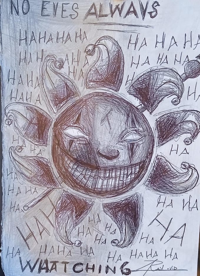 Draw everything in horror style by Rauzz10 | Fiverr