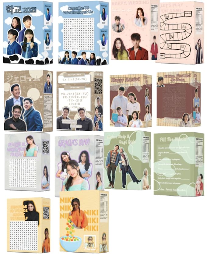 Create box design template for 15 cm x 6 cm x 10 cm by Azzahhanifah ...