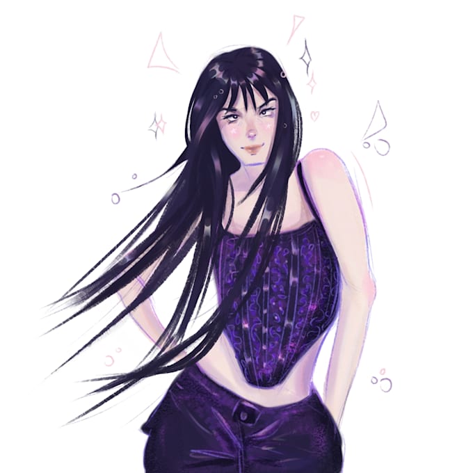 Draw fan arts, oc in this stile by Yellwii | Fiverr