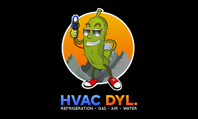Design cool cartoon plumbing hvac logo by Lyricalvincii | Fiverr