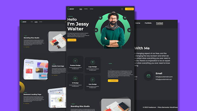Build personal portfolio website, business portfolio website by ...