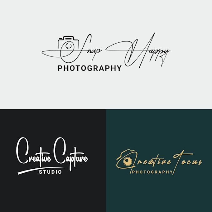 Design photography signature logo, or watermark by Huzaifadesignr2 | Fiverr