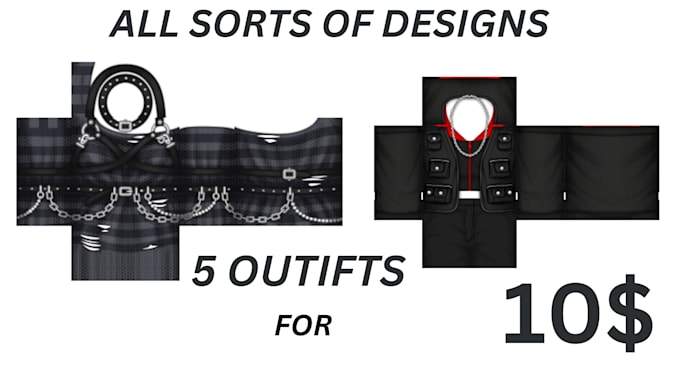 Design stylish custom roblox clothing by Raufahmad238 | Fiverr