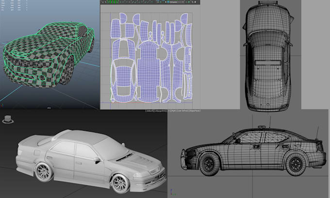 Do retopo uv mapping unwrapping rigging of 3d models by Broken_diamond ...