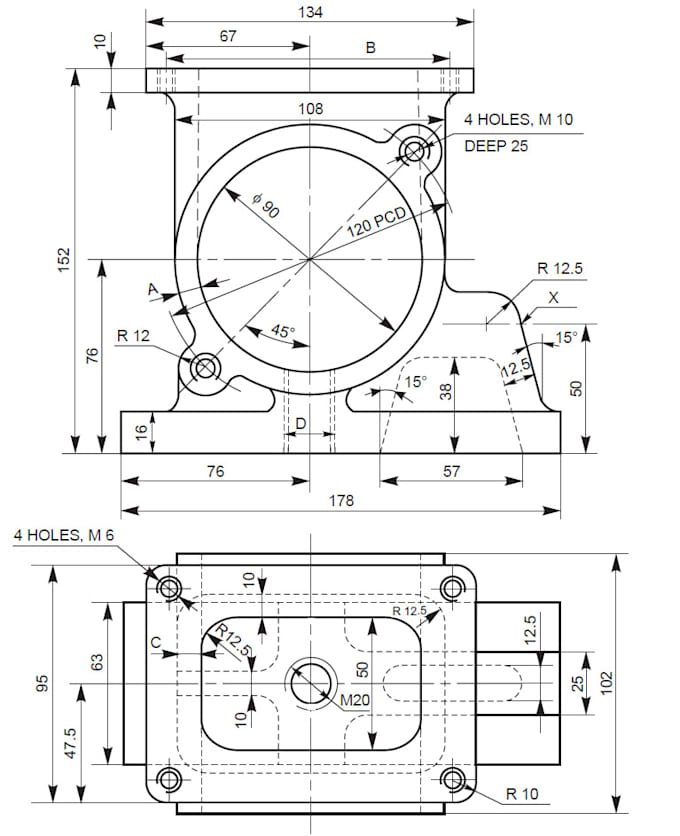 2d and 3d drawings in autocad solidworks by Yashfataniya | Fiverr