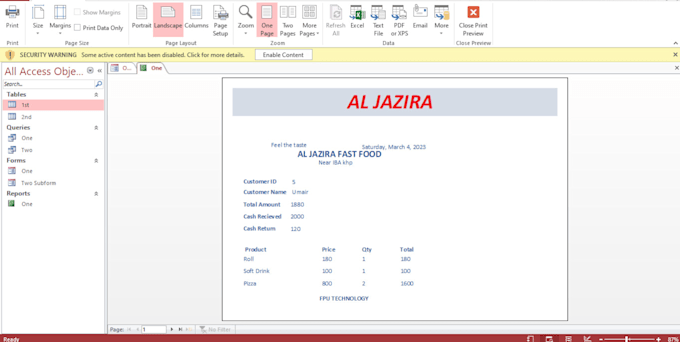 Create a custom microsoft access database by Umairskills0217 | Fiverr
