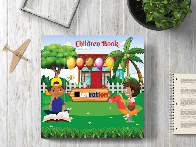 Draw cute children book illustration and kids book cover by Top_design ...