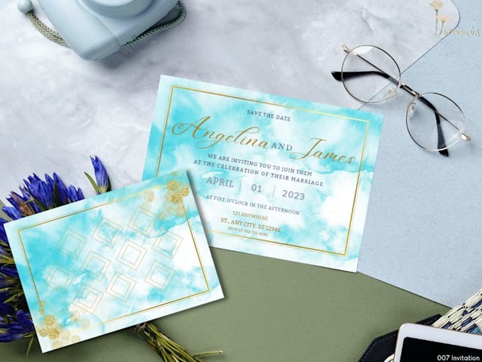 Design custom wedding invitation packages for businesses and companies ...