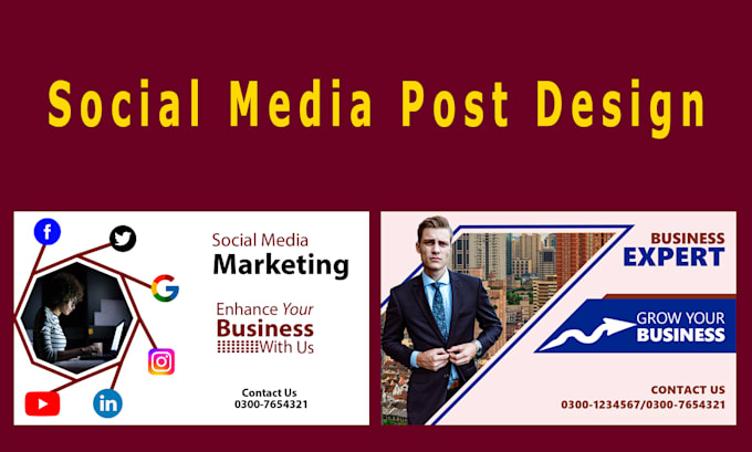 Create and design a professional and impressive social media post by ...
