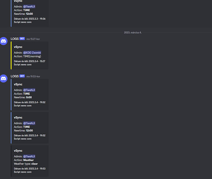 Help you make discord logs in fivem by Csnyizsombor | Fiverr