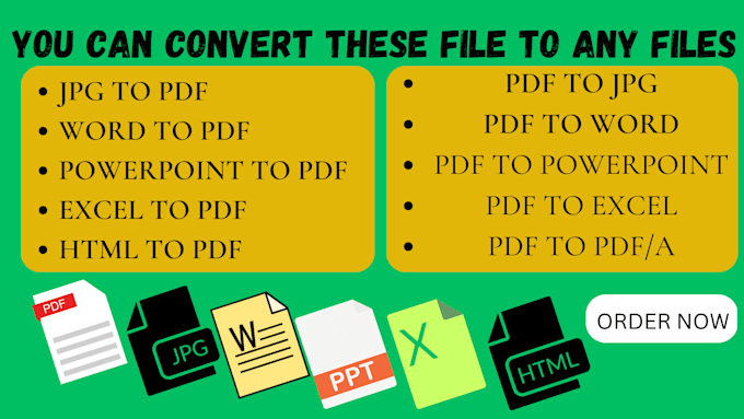 Convert your pdf file to another file by Techmetrend | Fiverr