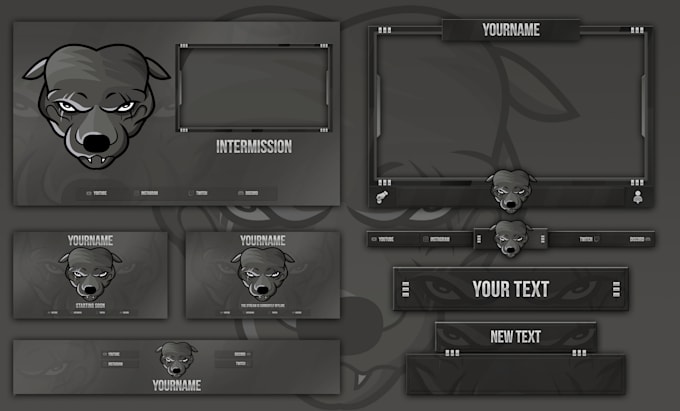 Design cool twitch overlay and full stream package by Mjd_dsn | Fiverr