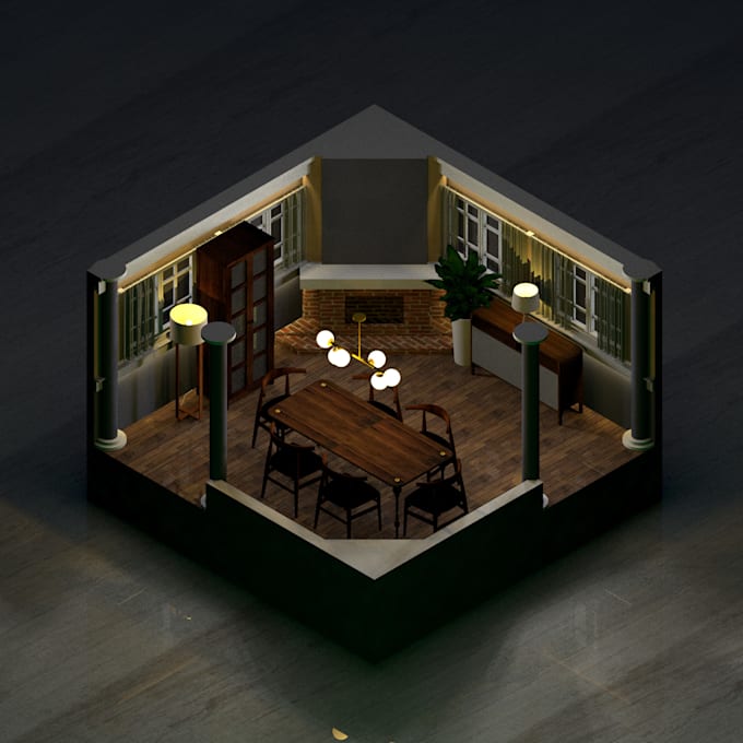 Create isometric scenery for your 3d assets by Steven_chandra | Fiverr