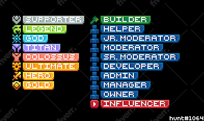 Create custom minecraft rank tags by Imyoink | Fiverr
