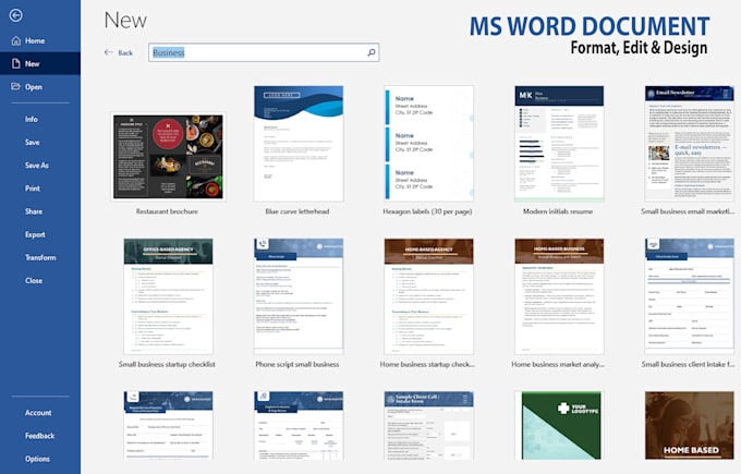 Create,edit,format and design microsoft word document by Graphicabode | Fiverr