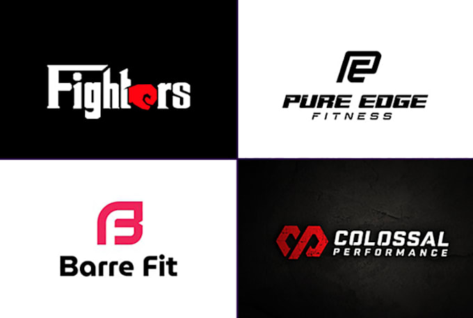 Make minimalist gym fitness logo design for your business by Lorie ...