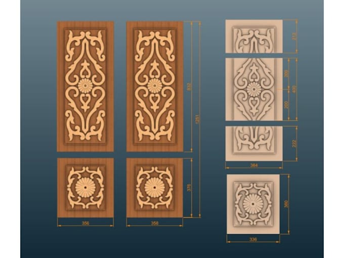 Do cnc programming along with design for laser and wood engraving by Surenderthuthin | Fiverr