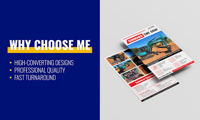 Design sales sheet, product sheet, pager flyer, or sales brochure by Km ...