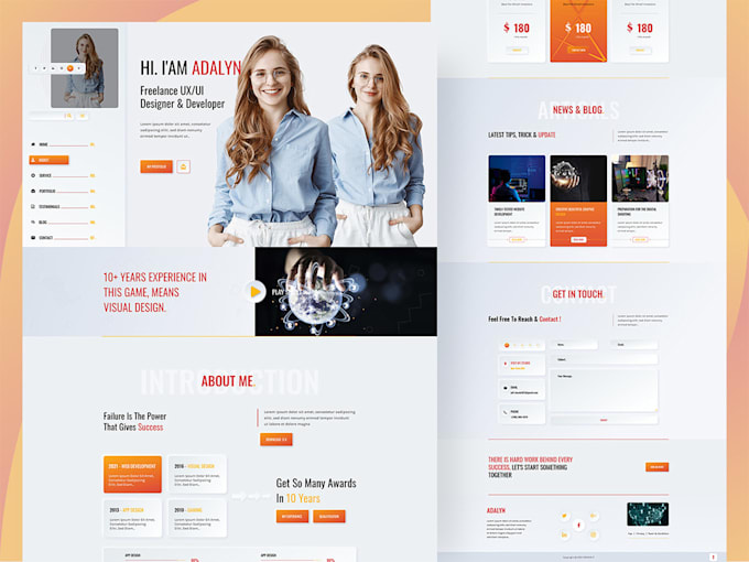 Develop stunning portfolio website along with hosting by Hammadawan383 ...