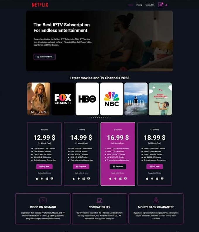 Create your iptv website with the right way by Gocervices | Fiverr