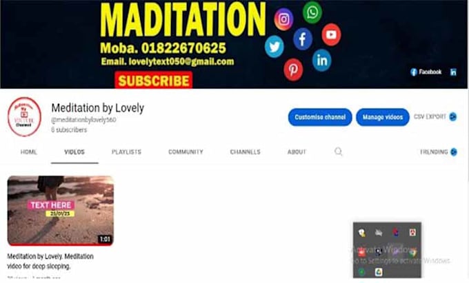Create setup and optimize your channel by Dgpromoter | Fiverr
