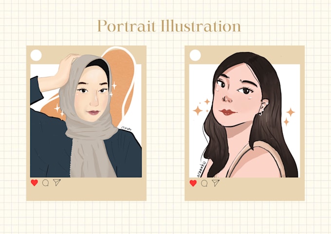 Create your face into cute visual art by Imaradzakia | Fiverr