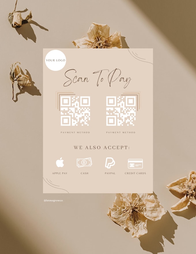 Create the perfect scan to pay qr code template by Jazmengreen | Fiverr