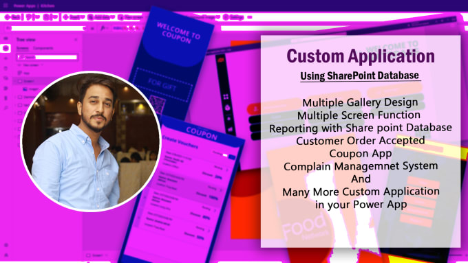 Create microsoft powerapps custom application by Munawarulhaq1 | Fiverr
