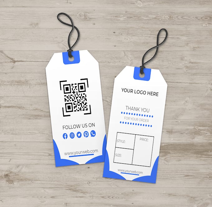 Provide modern qrcode and barcode with label hangtag sticker by ...