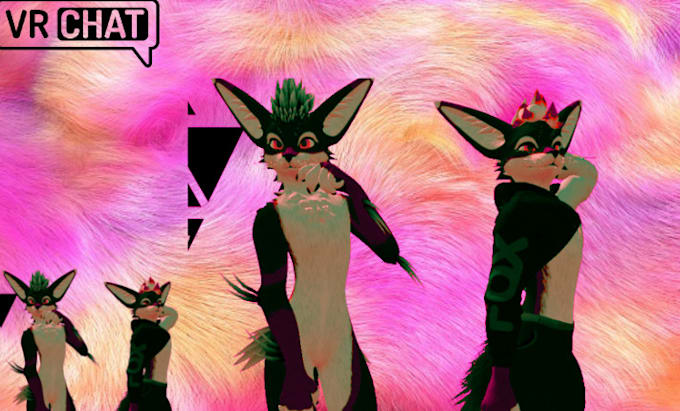 Create a custom furry avatar, fursona, vrchat avatar, nsfw, vseeface by ...