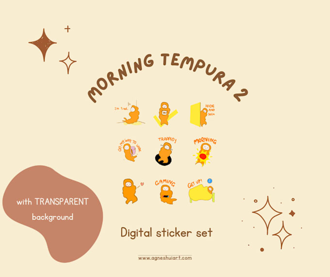 Design cute stickers, emotions, characters by Agneshuiart | Fiverr