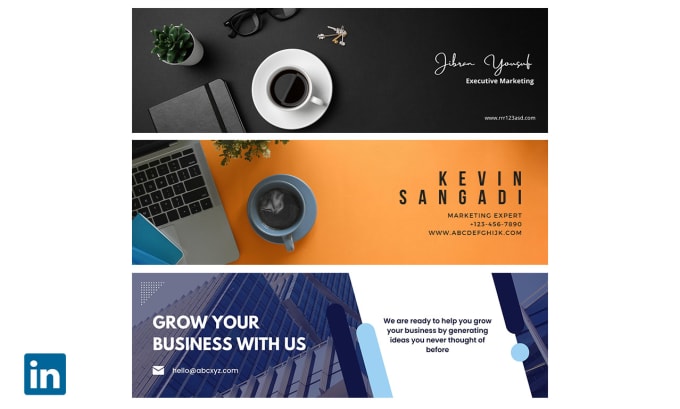 Design customised linkedin banner for your profile by Amze047 | Fiverr
