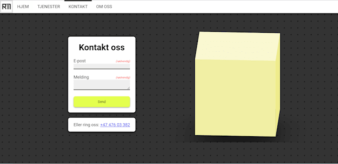 Build A Website Using Htmlcss And Javascript By Joakimjohnsen Fiverr