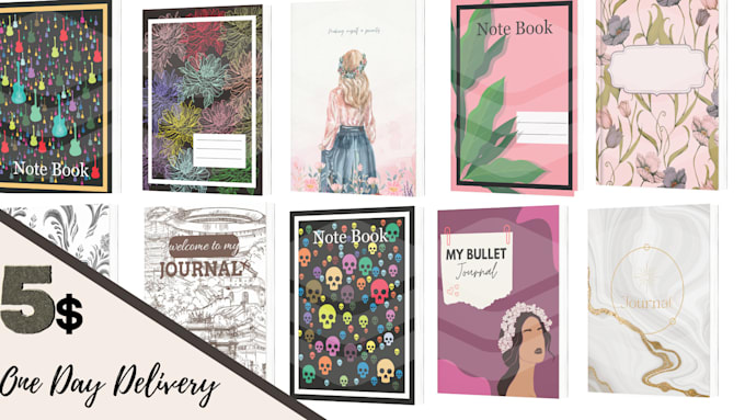 Notebook covers and pages for journals, planner design by Tunioesha ...