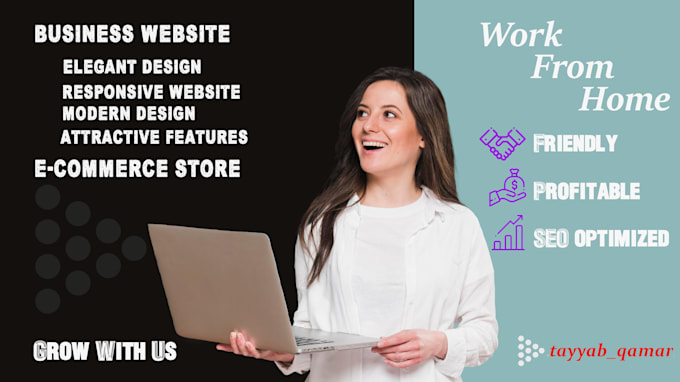 Create a unique and responsive website generated through wordpress by Tayyab_qamar | Fiverr