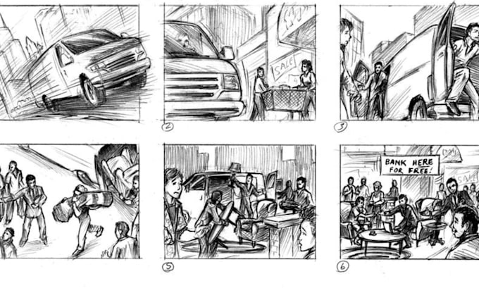 Draw comic storyboard for comic script, comic book page and graphic ...