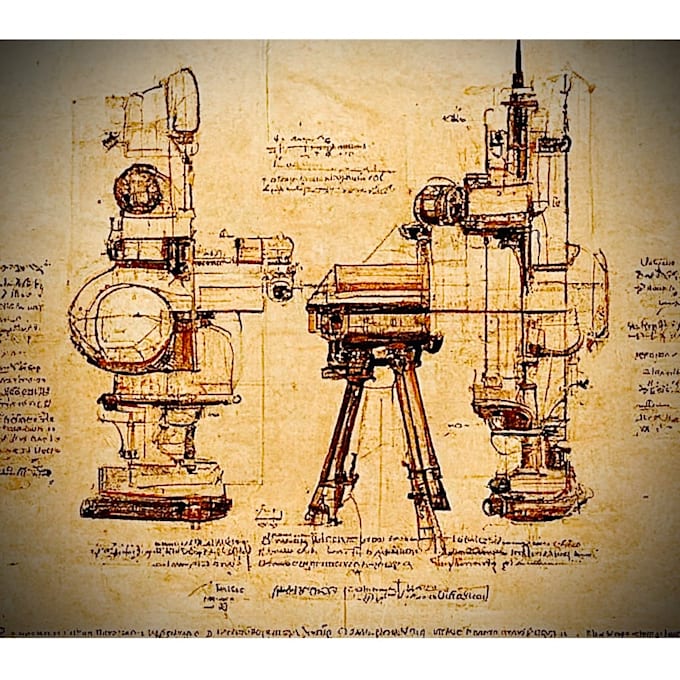 Create artwork in the form of pencil sketches or line drawings using ...