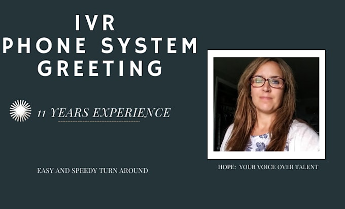 Record a professional phone ivr greeting simple and quick by River3030 ...