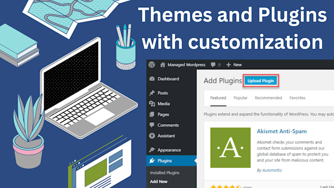 Setup the wordpress plugins elementor pro, astra and setting by Wp ...