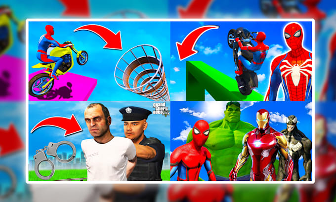 Make gta 5 youtube thumbnail gaming by Fenmar | Fiverr